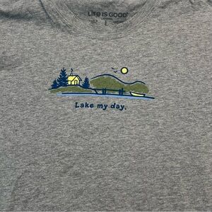 Life Is Good | Shirts | Life Is Good Crusher Tee Lake My Day Graphic ...